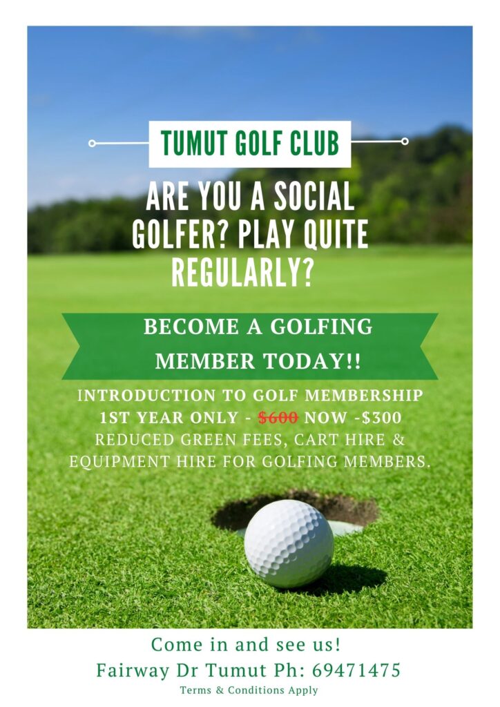 Become a Member - Tumut Golf Club